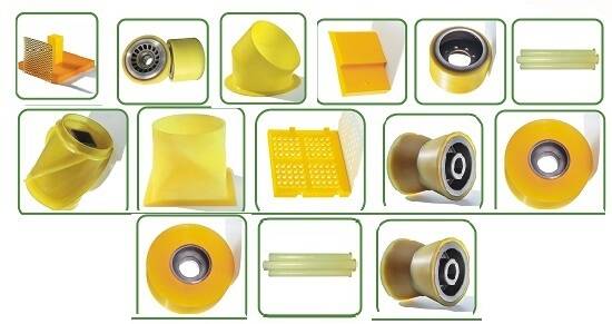 polyurethane parts industrial polyurethane components custom ...